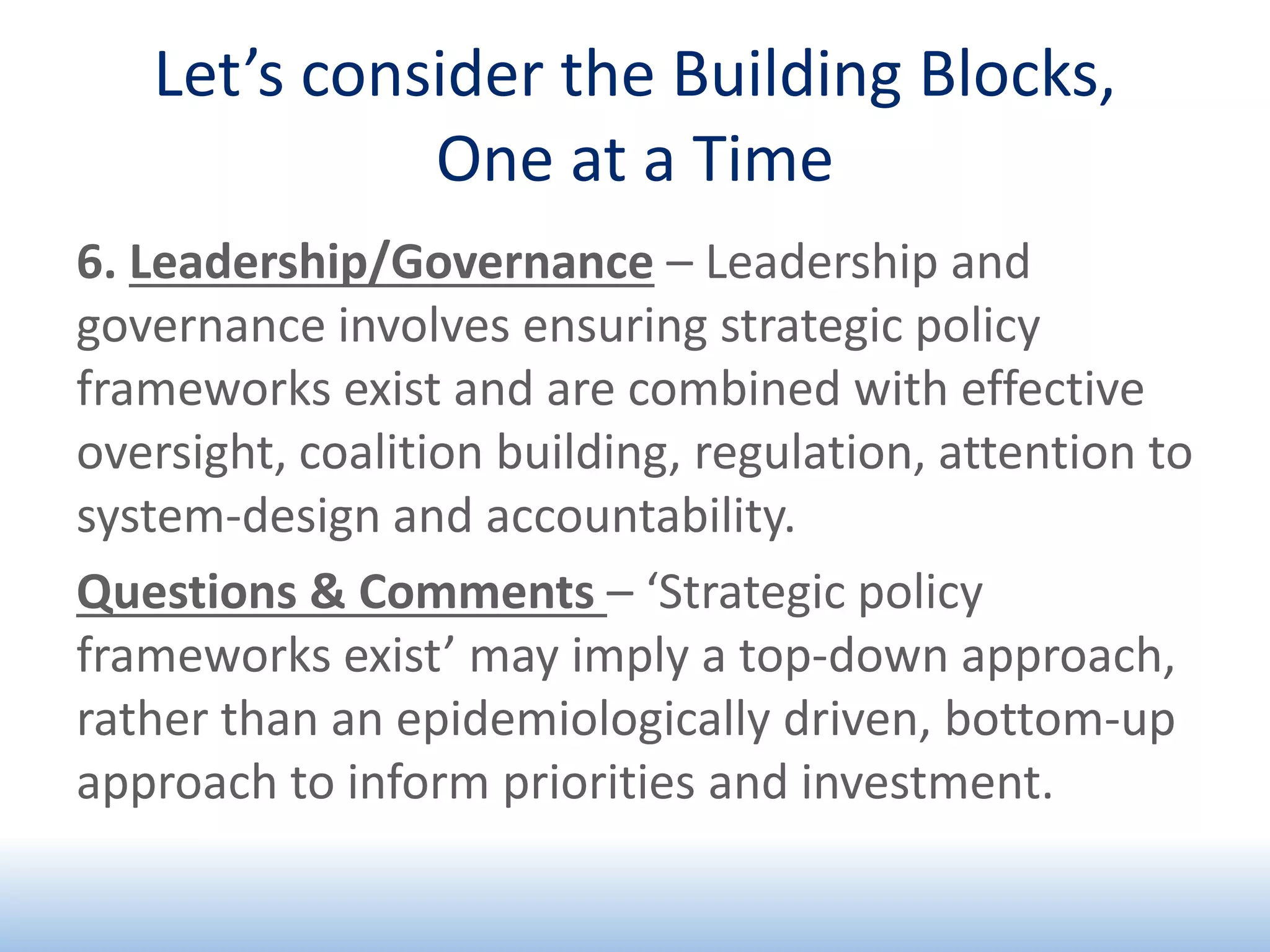 WHO Building Blocks_ | PDF