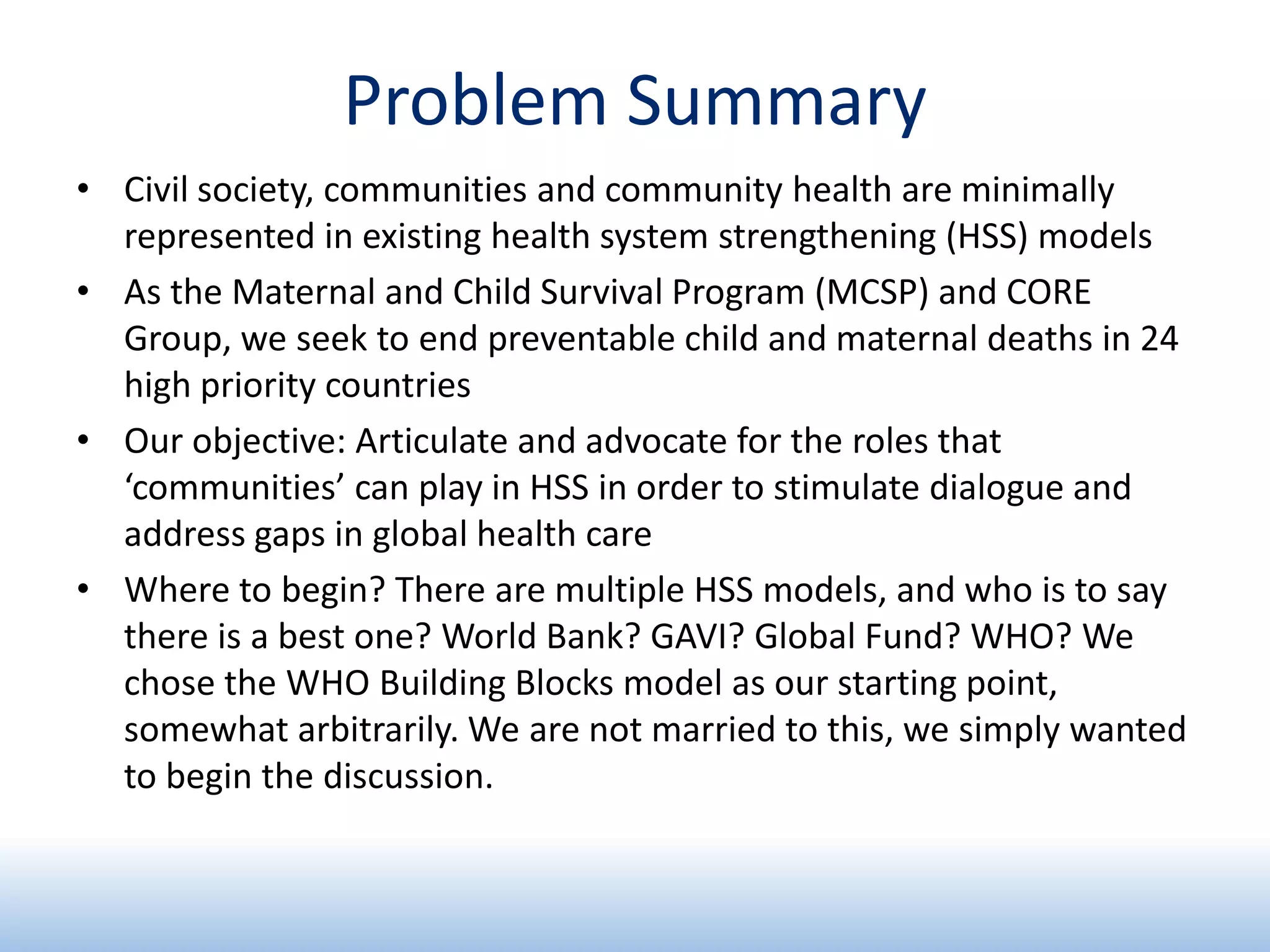 WHO Building Blocks_ | PDF