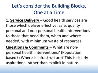 WHO Building Blocks_ | PDF
