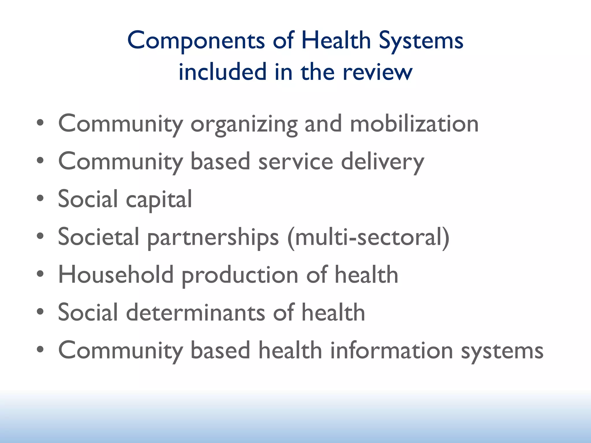 WHO Building Blocks_Sacks | PDF