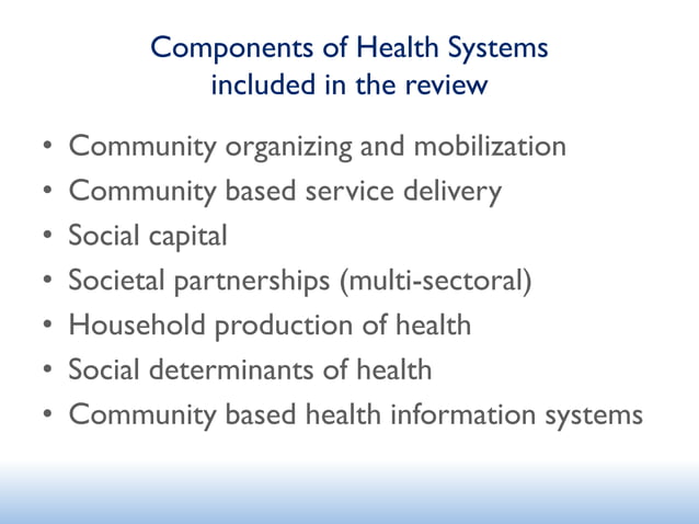 WHO Building Blocks_Sacks | PDF