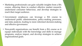 Who can benefit from BA course.pptx file | PPTX