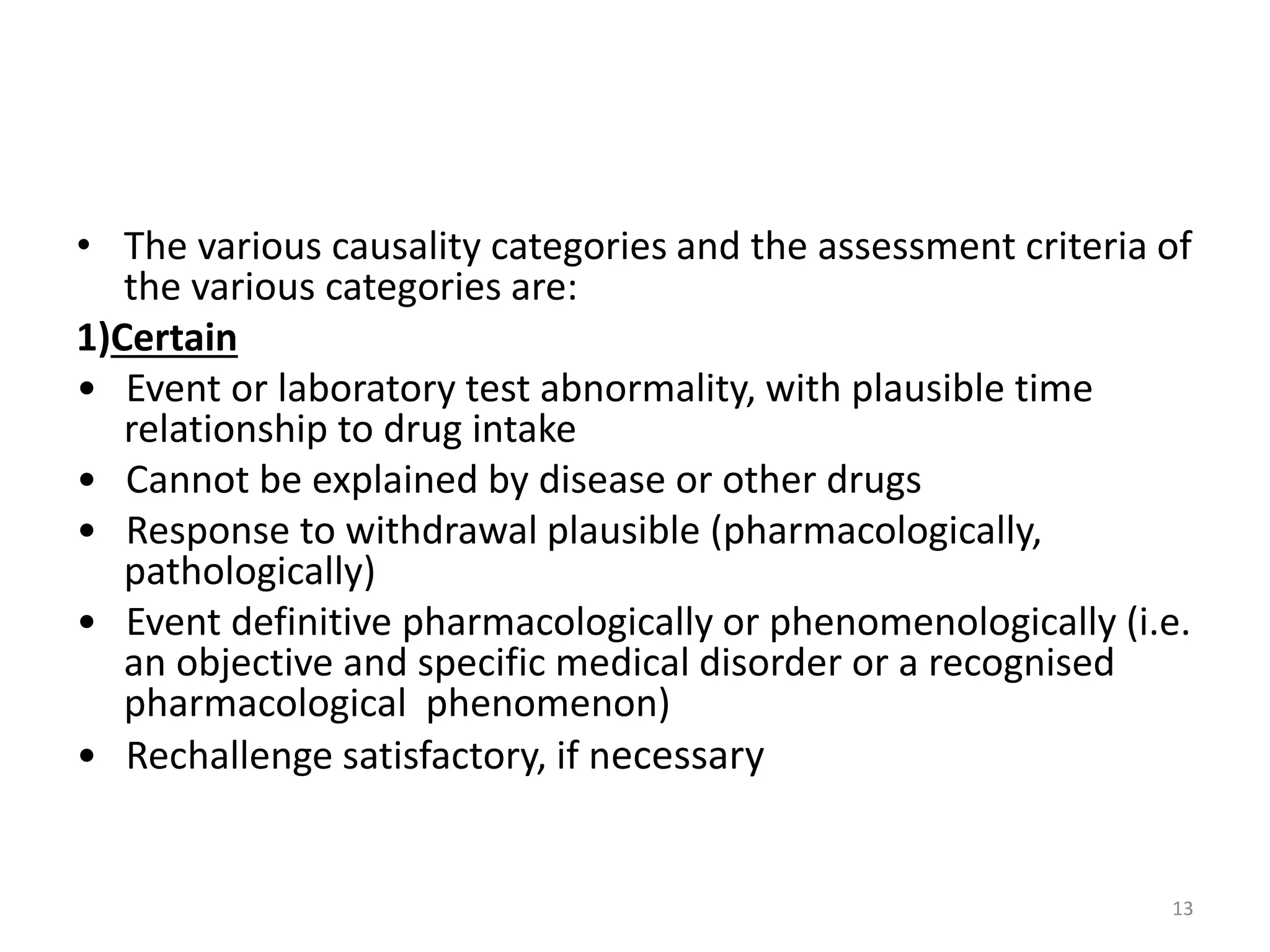 Who causality assessment scale | PPTX