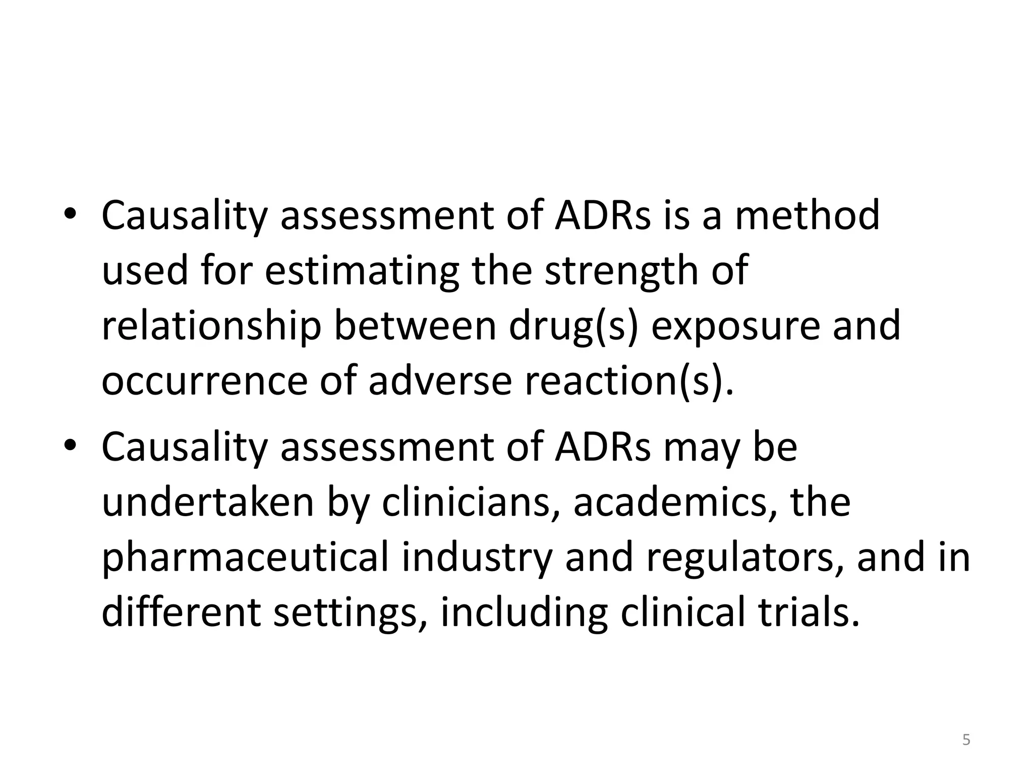 Who causality assessment scale | PPTX