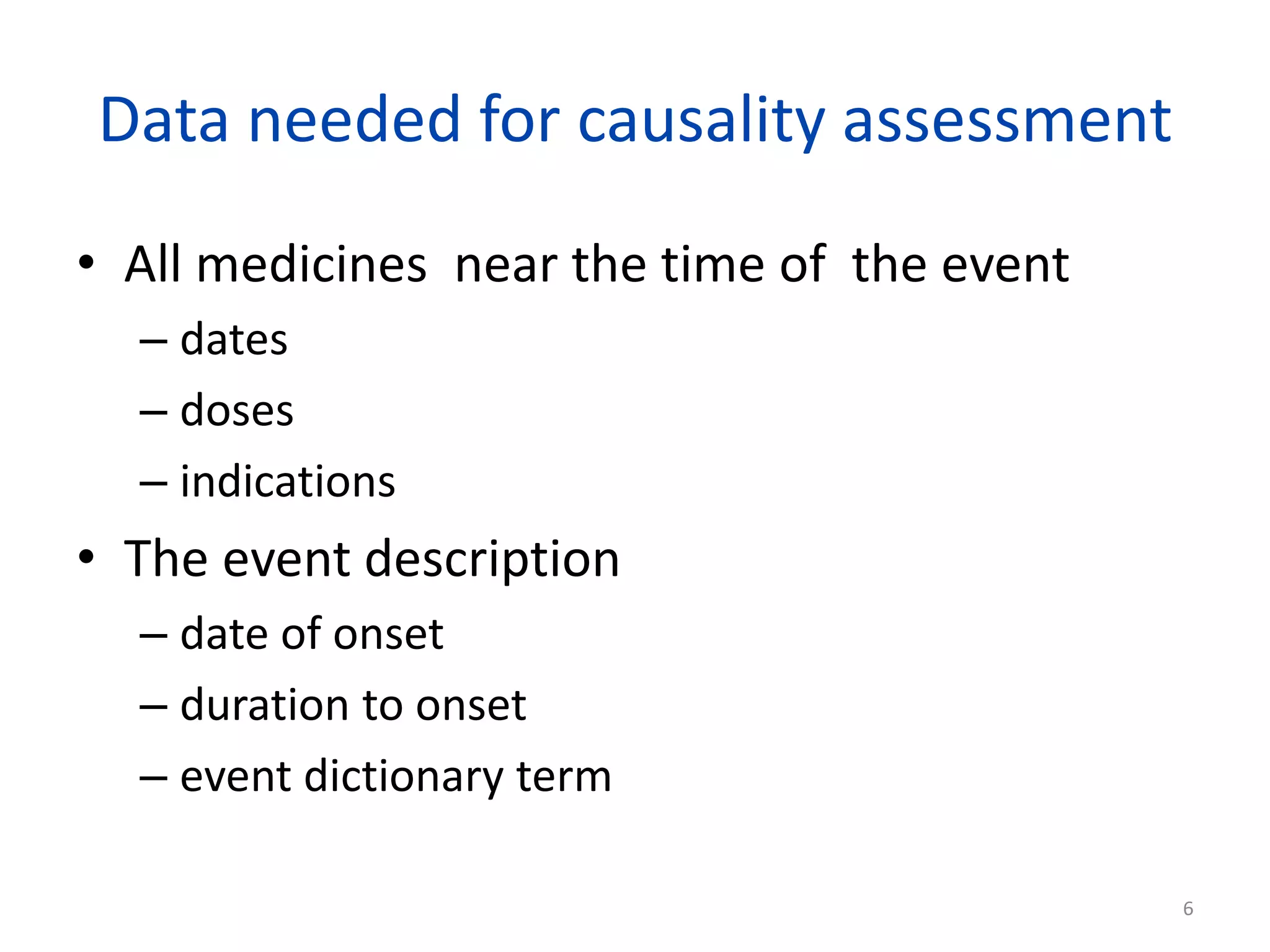 Who causality assessment scale | PPTX