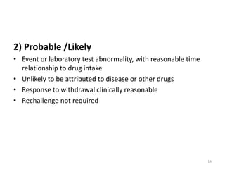 Who causality assessment scale | PPTX
