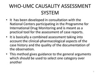 Who causality assessment scale | PPTX