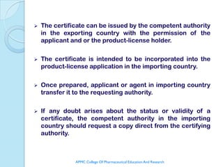 Who certification 112070804014 | PPTX