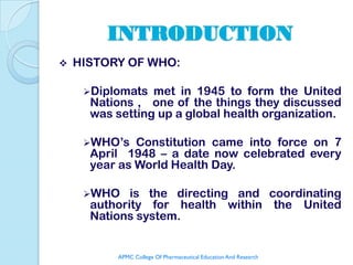 Who certification 112070804014 | PPTX