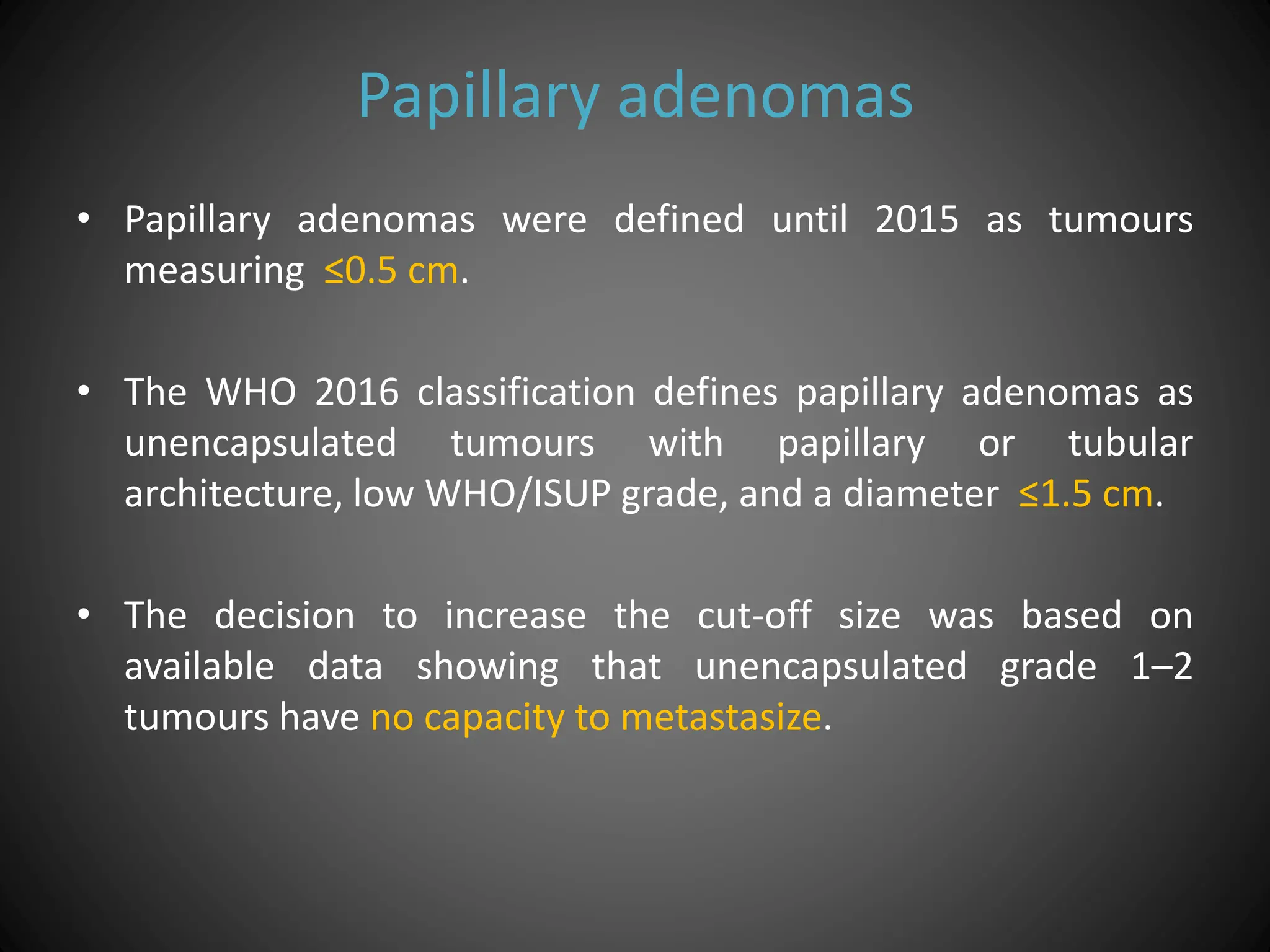 WHO CLASSIFICATION 2016 RENAL CELL CARCINOMA.pptx