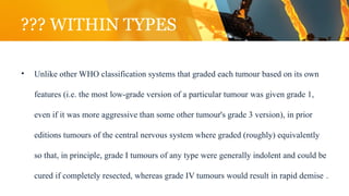 WHO CNS CLASSIFICATION 2021 revised version | PPTX