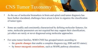 WHO CNS CLASSIFICATION 2021 revised version | PPTX