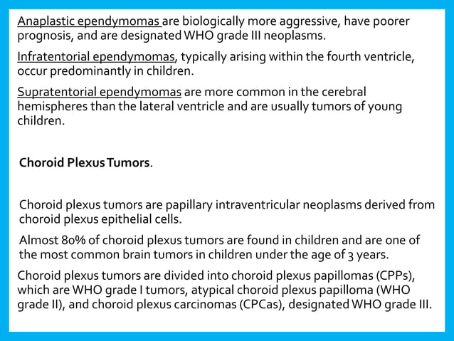WHO CNS Tumor Classification 2021.pptx | Brain and Nervous System Disorders | Diseases and ...