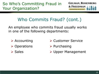 Who Commits Fraud | PPTX | Resume Writing and Advice | Job Search