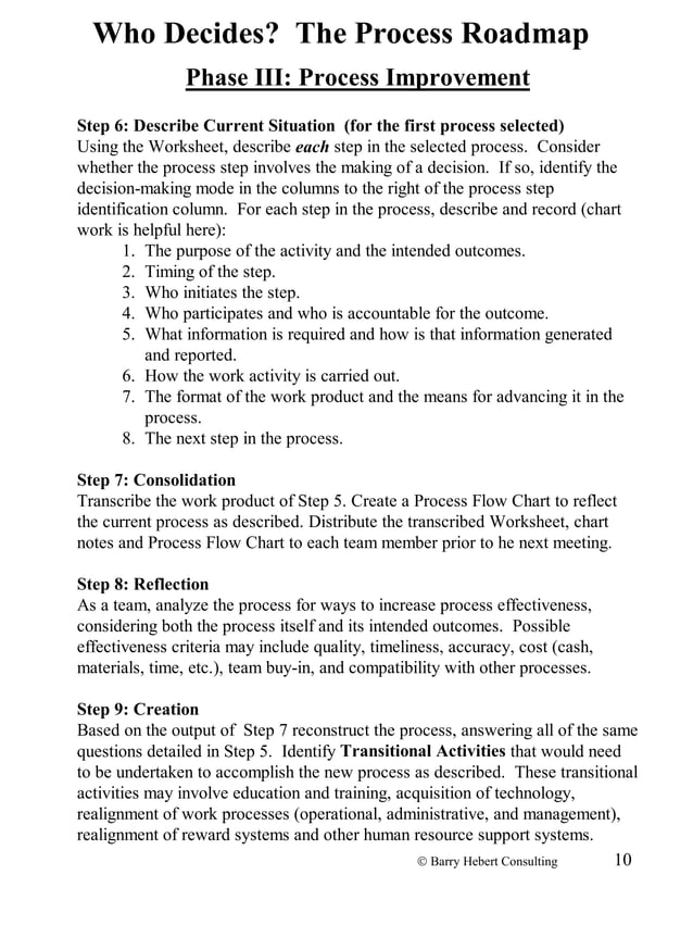 "Who Decides?": Fast Track Work System Change | PDF