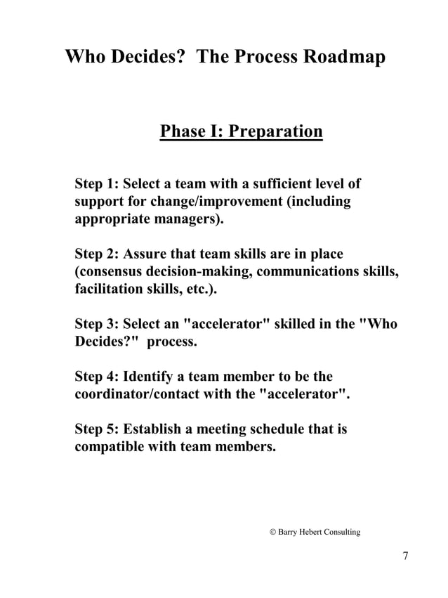 "Who Decides?": Fast Track Work System Change | PDF