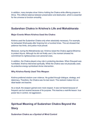 Who Gave Sudarshan Chakra to Krishna_ The Divine Story Behind the ...