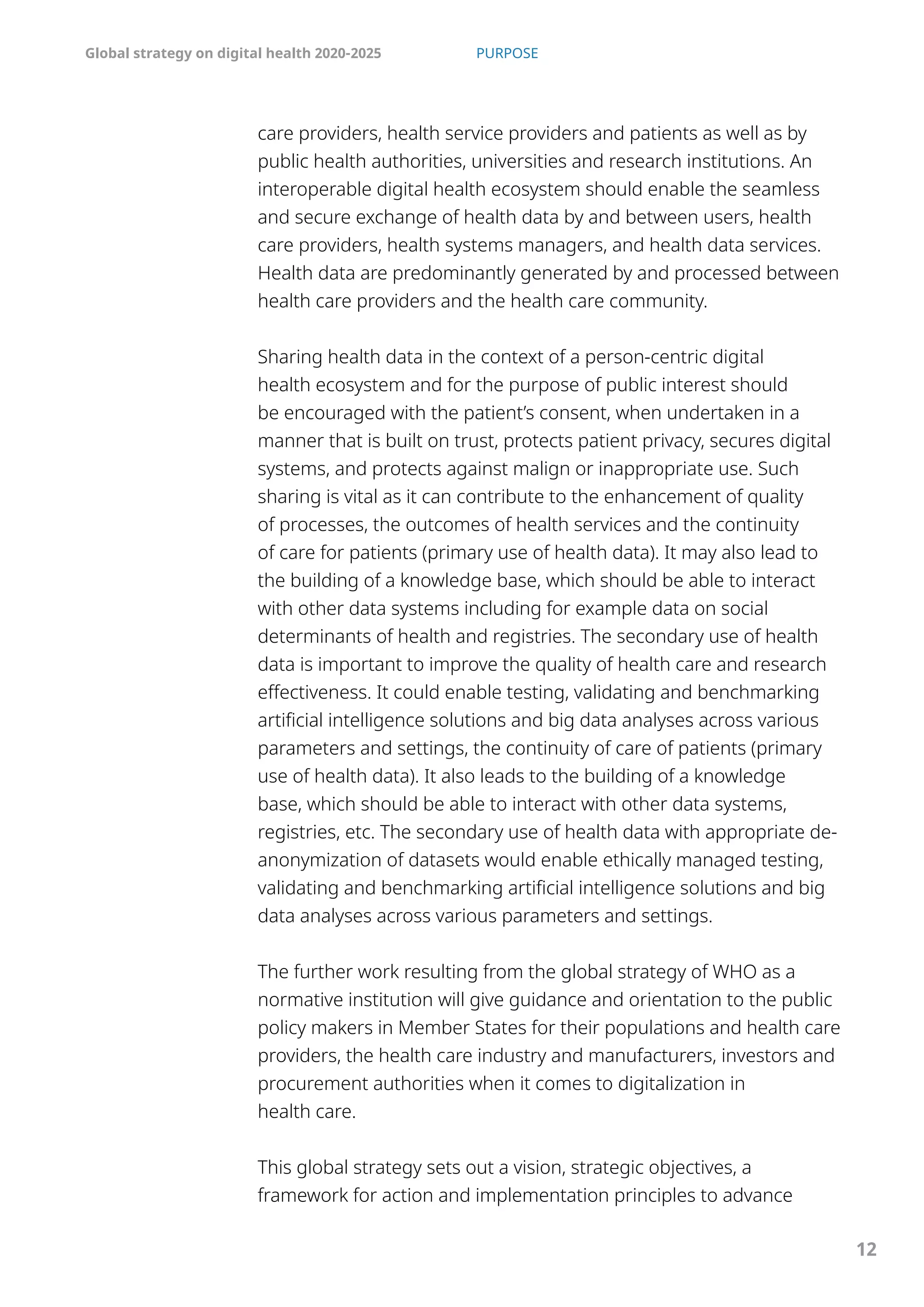 WHO global strategy on digital health 2020 2025 | PDF