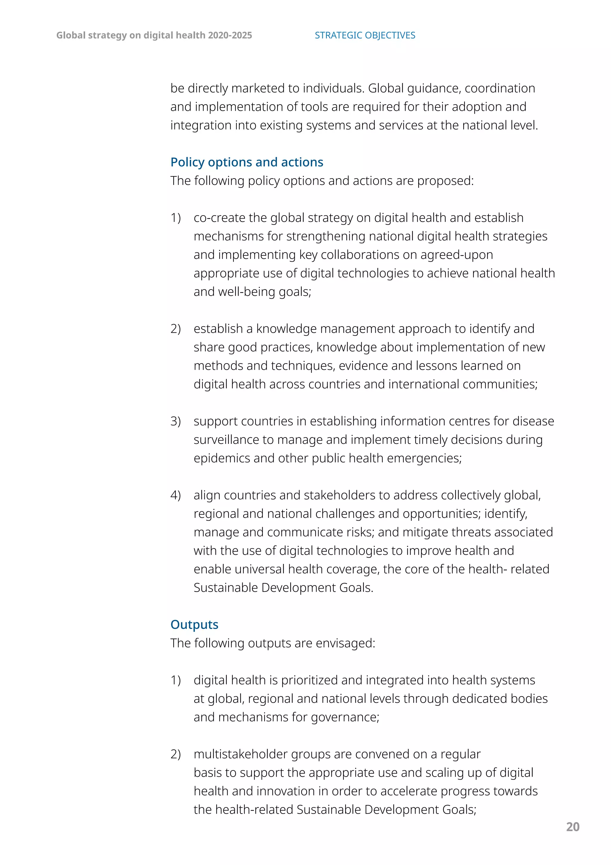 WHO global strategy on digital health 2020 2025 | PDF