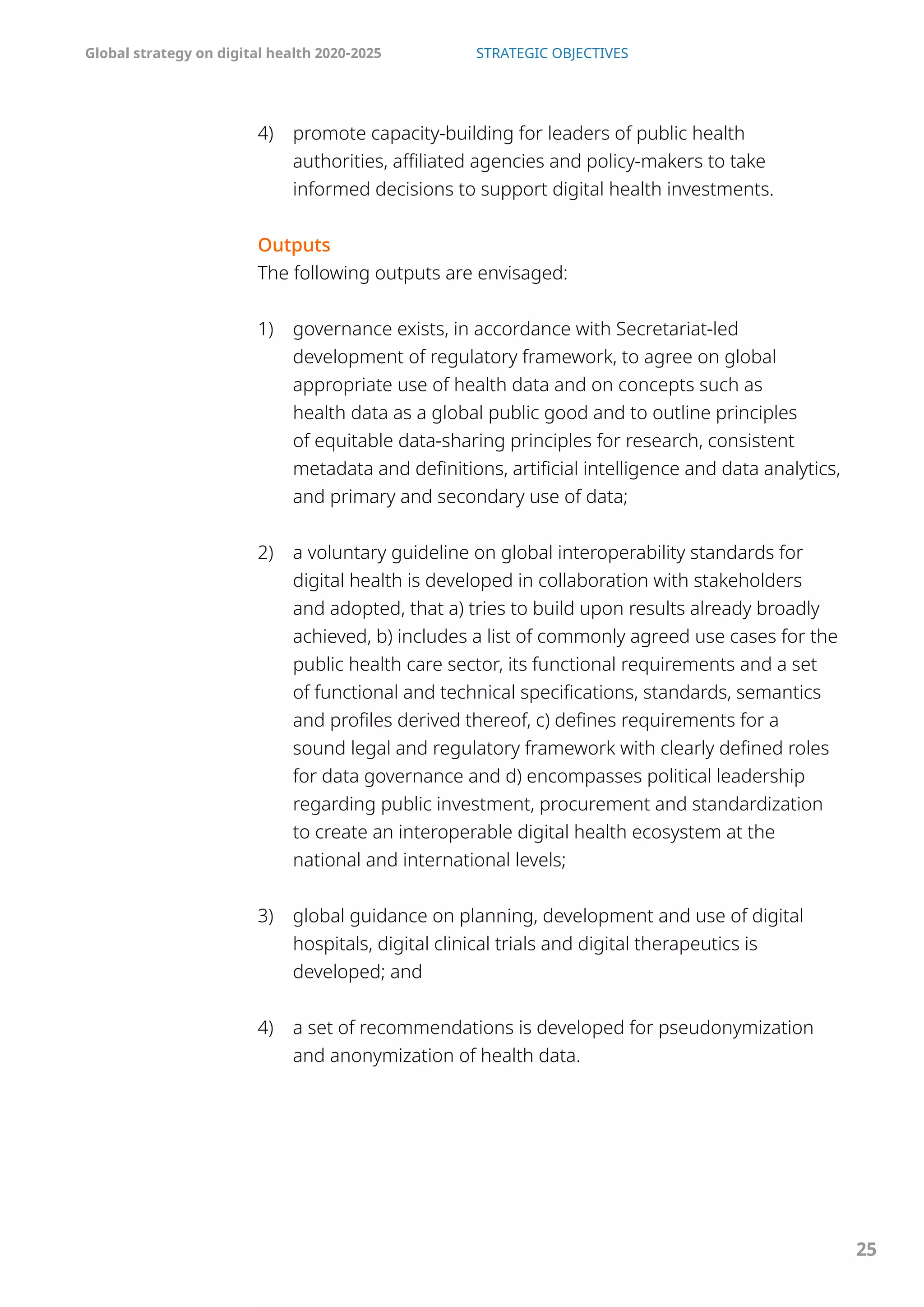 WHO global strategy on digital health 2020 2025 | PDF