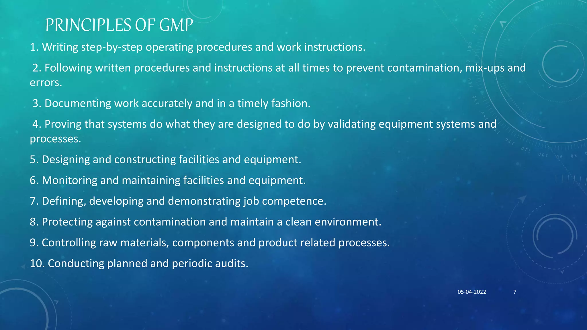 WHO GMP Requirements | PPTX