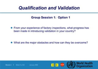 WHO_GMP_WHO_Qualification and Validation.ppt