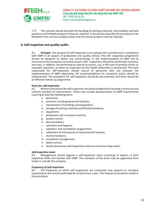 WHO guidelines on GMP for herbal medicines: Section II. Main principles ...