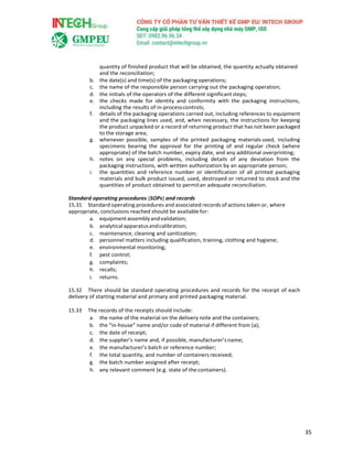 WHO guidelines on GMP for herbal medicines: Section II. Main principles ...