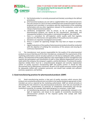 WHO guidelines on GMP for herbal medicines: Section II. Main principles ...