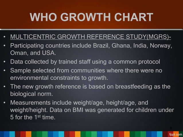 WHO Growth Chart | PPTX | Children\'s Health | Healthy Living