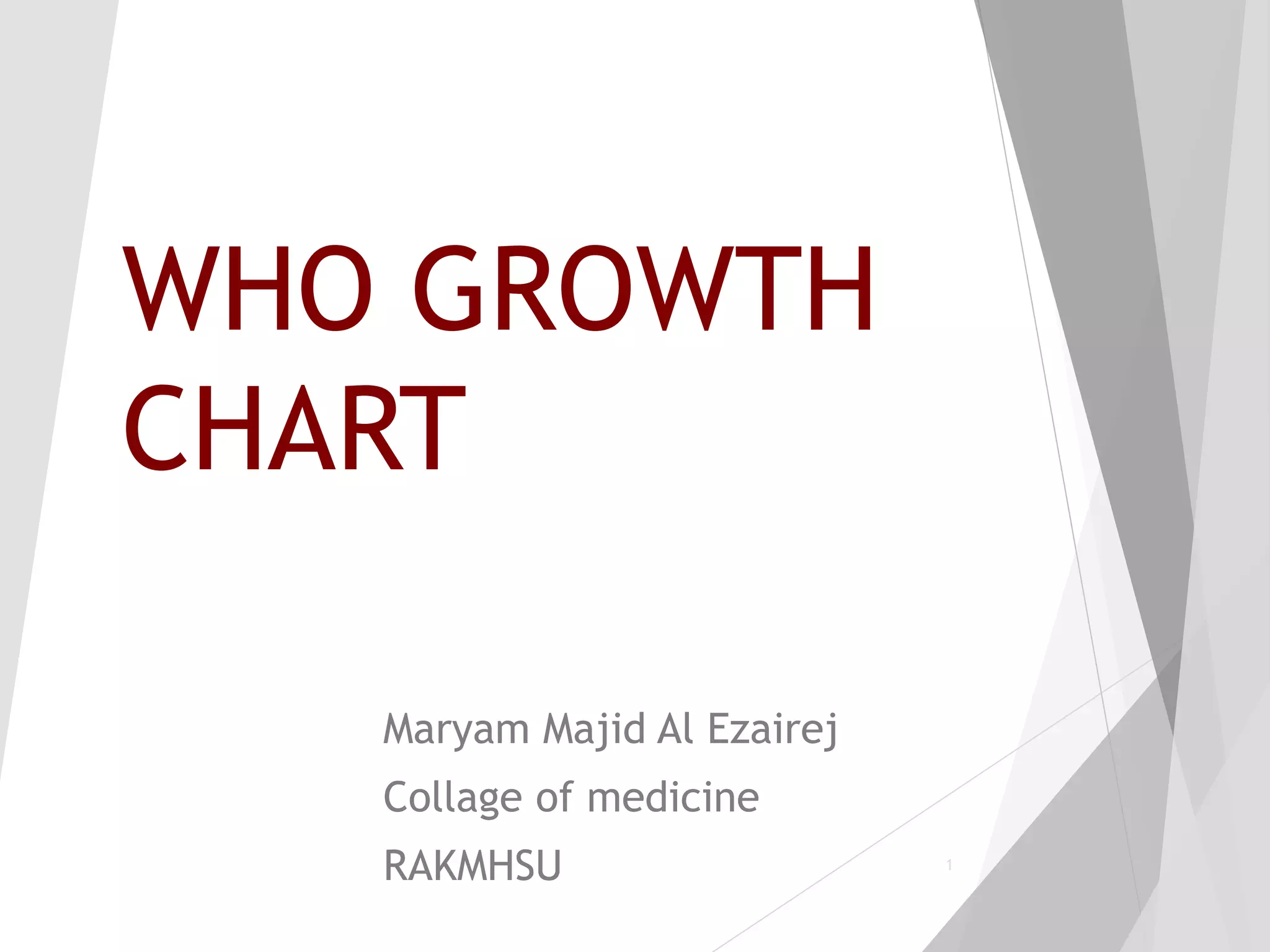 Who growth chart | PPTX
