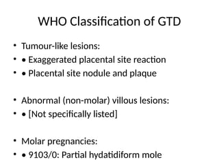 WHO_GTD_Classification_Full classification | PPTX