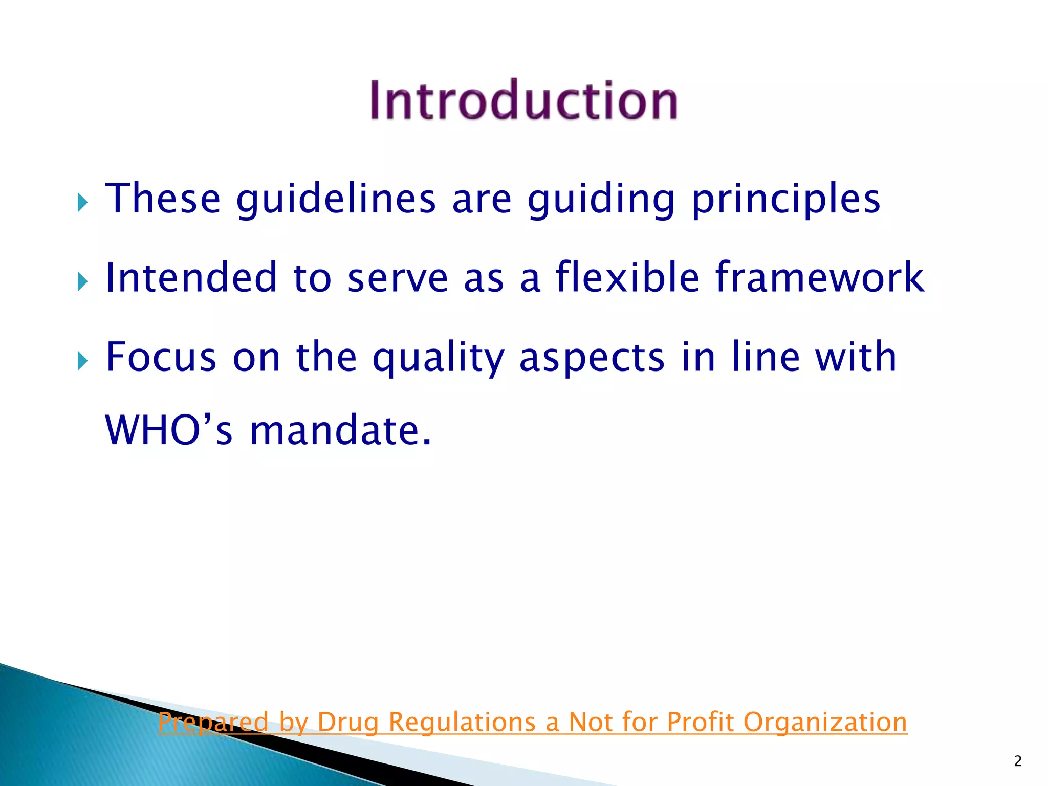 WHO Guidance on Technology Transfers | PPTX