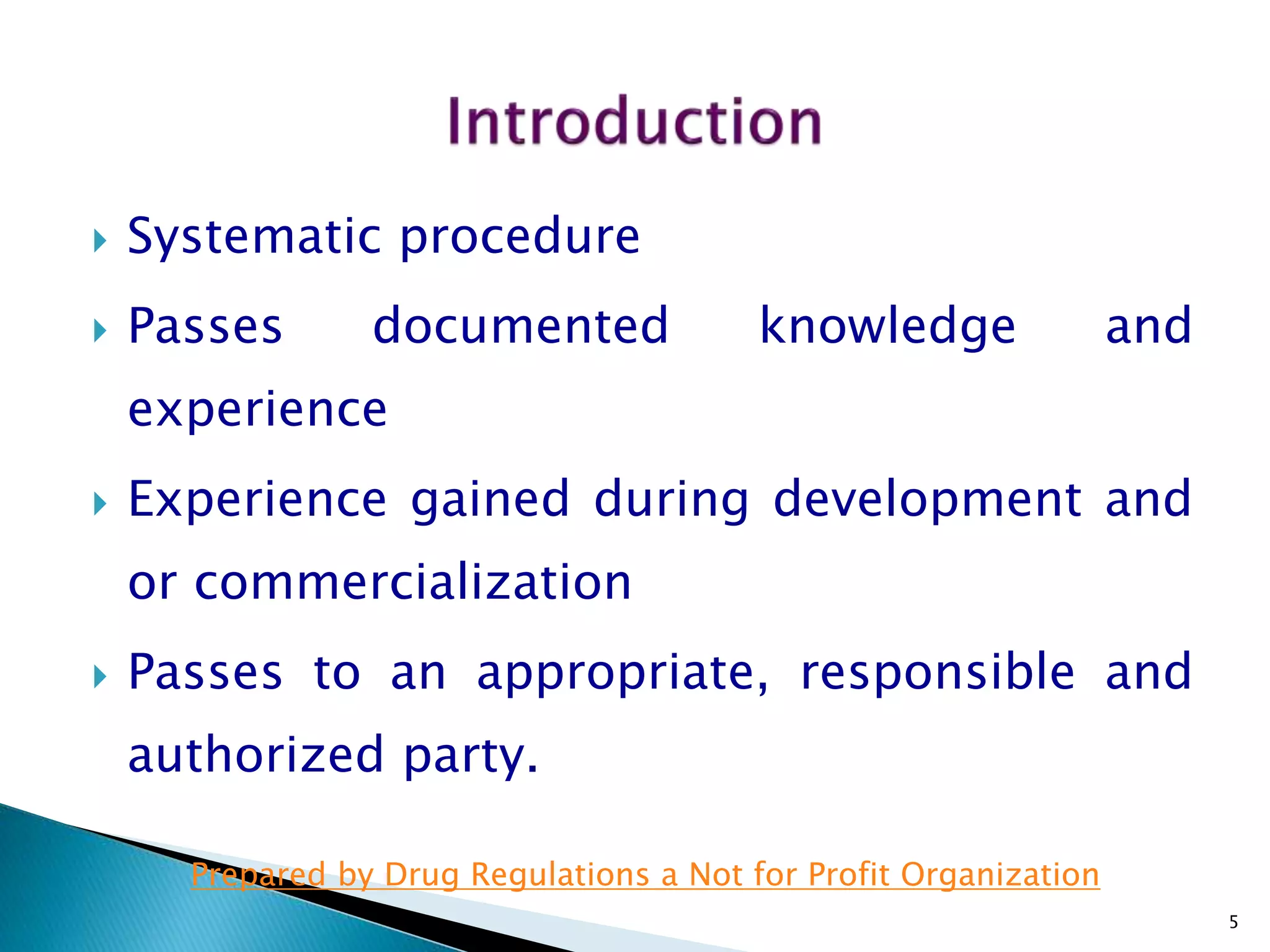 WHO Guidance on Technology Transfers | PPTX