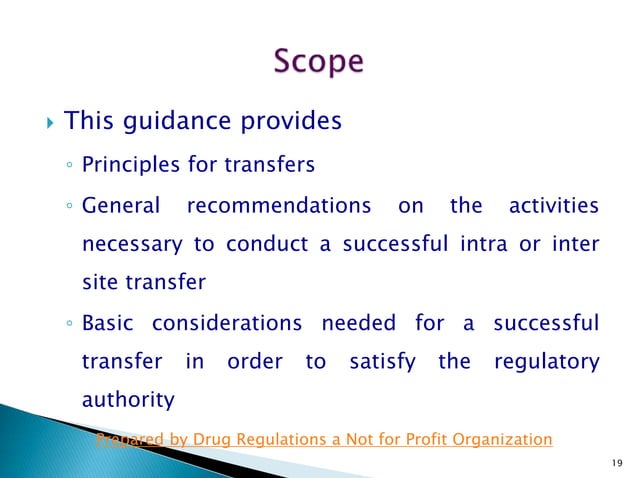 WHO Guidance on Technology Transfers | PPTX | Pharmaceutical Industry ...