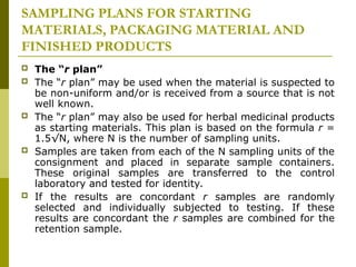 WHO GUIDELINE FOR SAMPLING OF PHARMACEUTICAL AND REALATED.ppt