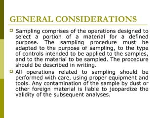 WHO GUIDELINE FOR SAMPLING OF PHARMACEUTICAL AND REALATED.ppt