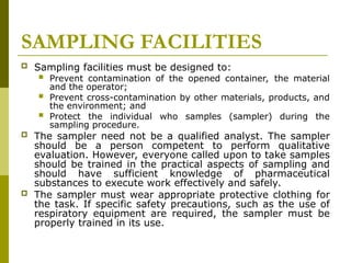 WHO GUIDELINE FOR SAMPLING OF PHARMACEUTICAL AND REALATED.ppt