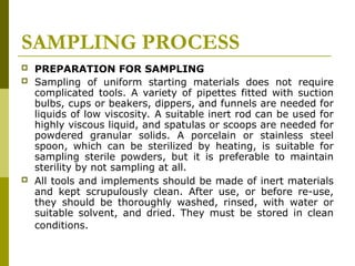 WHO GUIDELINE FOR SAMPLING OF PHARMACEUTICAL AND REALATED.ppt
