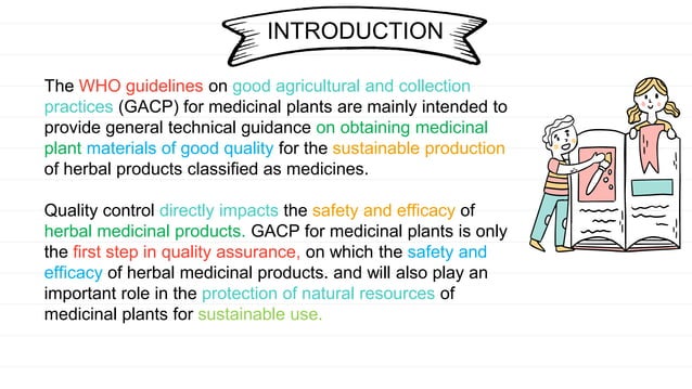 WHO guideline on GACP.pptx | Agriculture | Industries