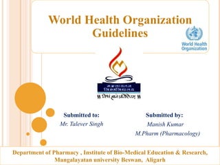 Who guidelines | PPTX