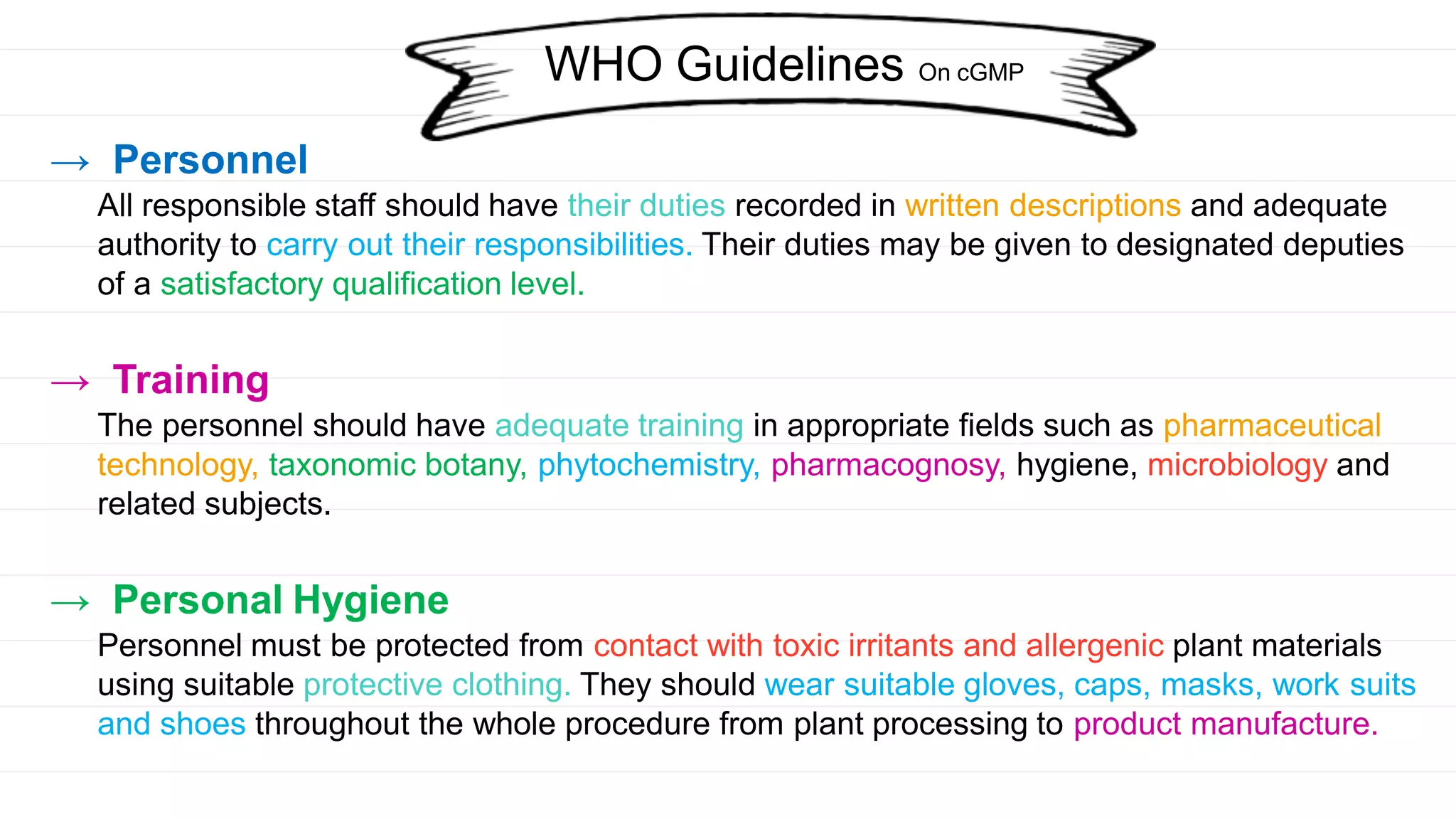 WHO guidelines on CGMP.pptx