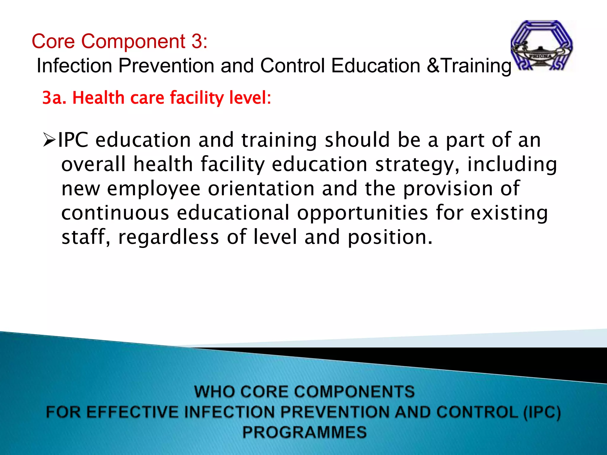 WHO Guidelines on Core Components of Infection Prevention and Control ...