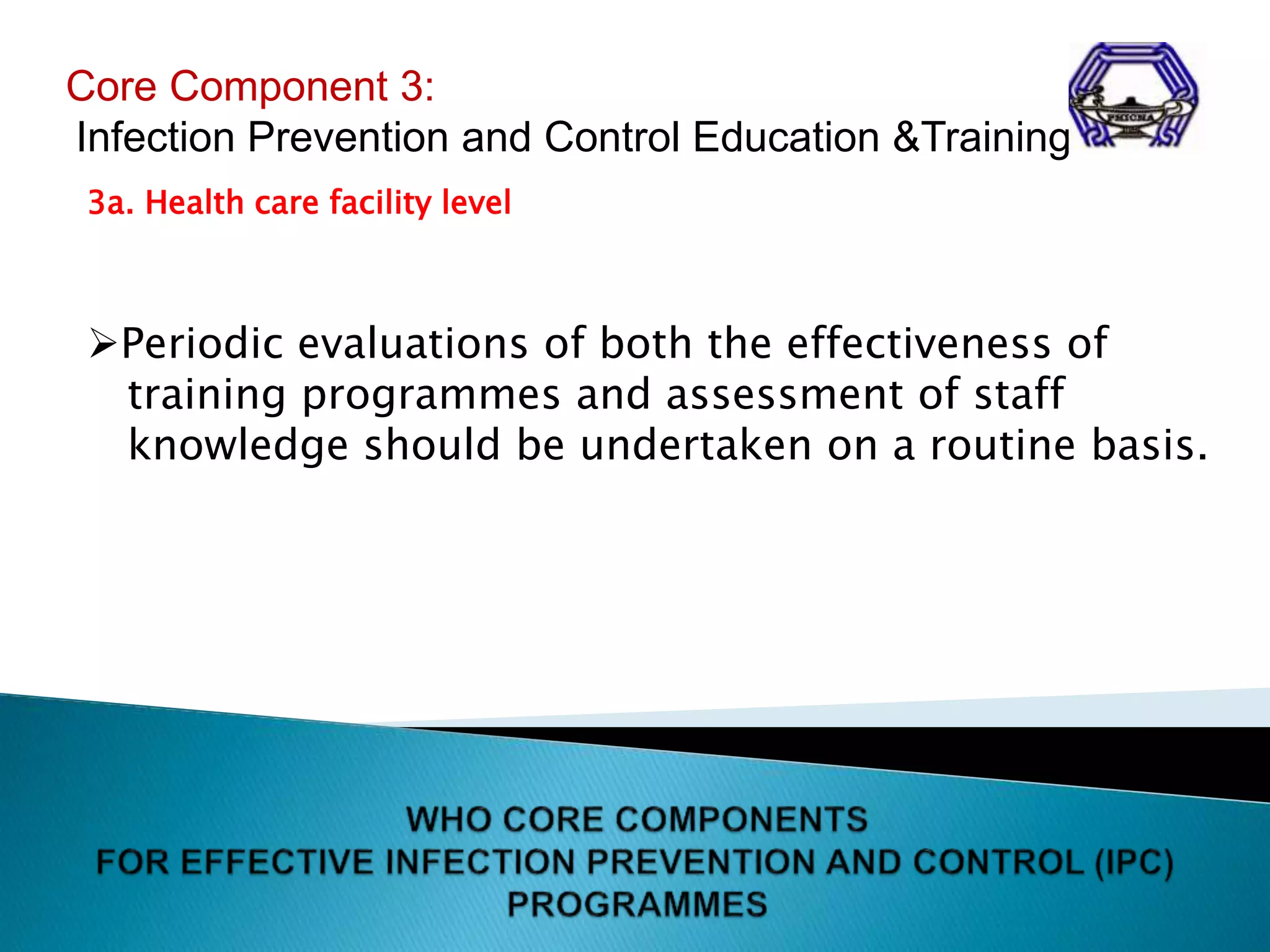 WHO Guidelines on Core Components of Infection Prevention and Control ...