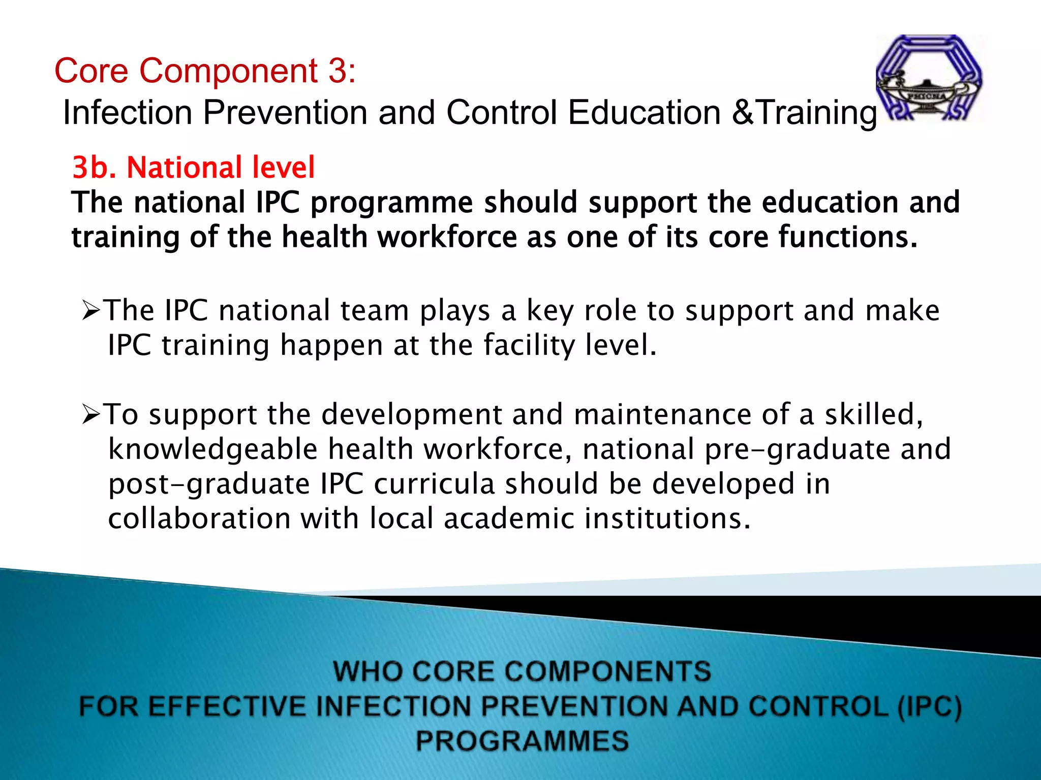 WHO Guidelines on Core Components of Infection Prevention and Control ...