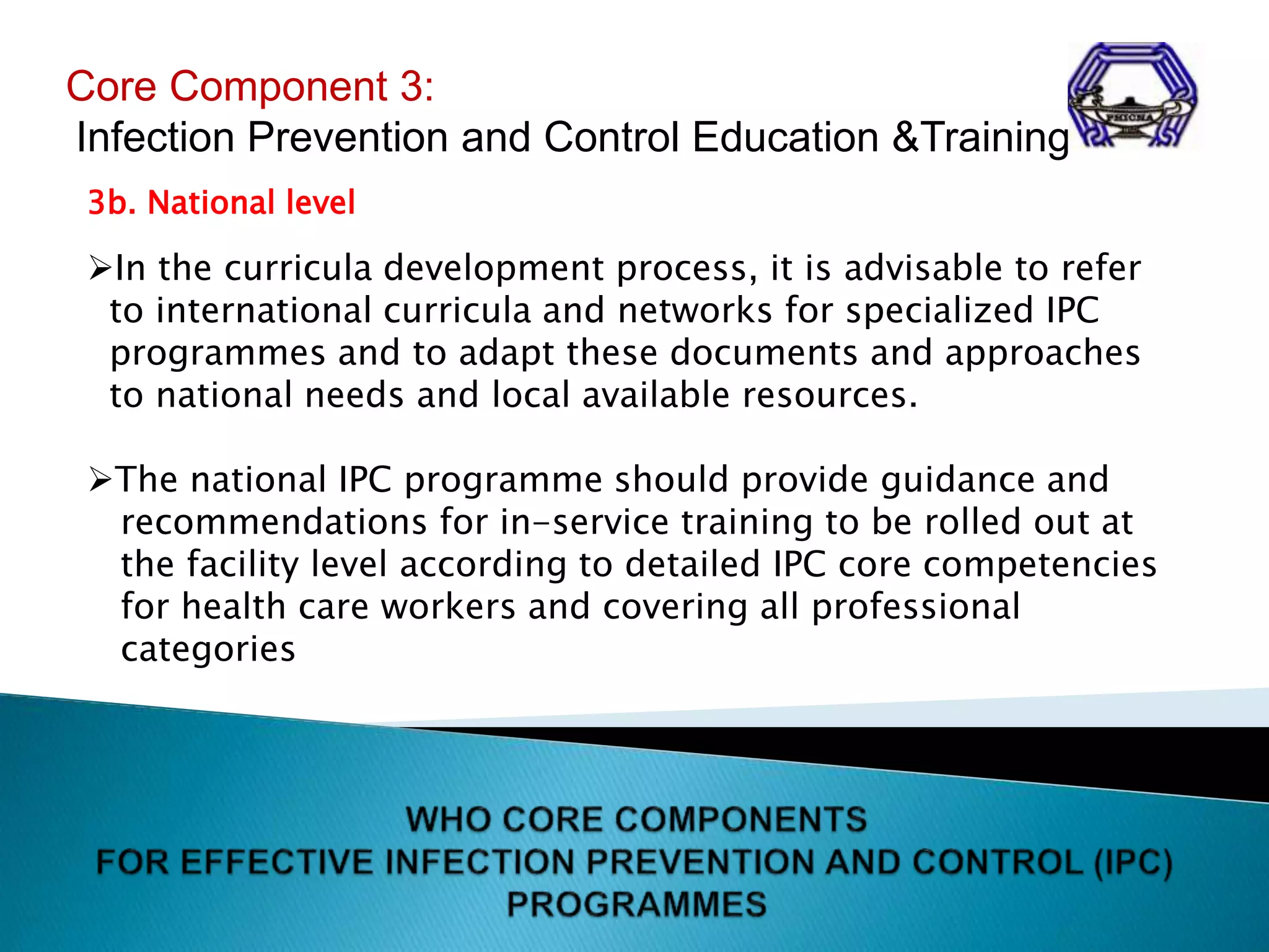 WHO Guidelines on Core Components of Infection Prevention and Control ...