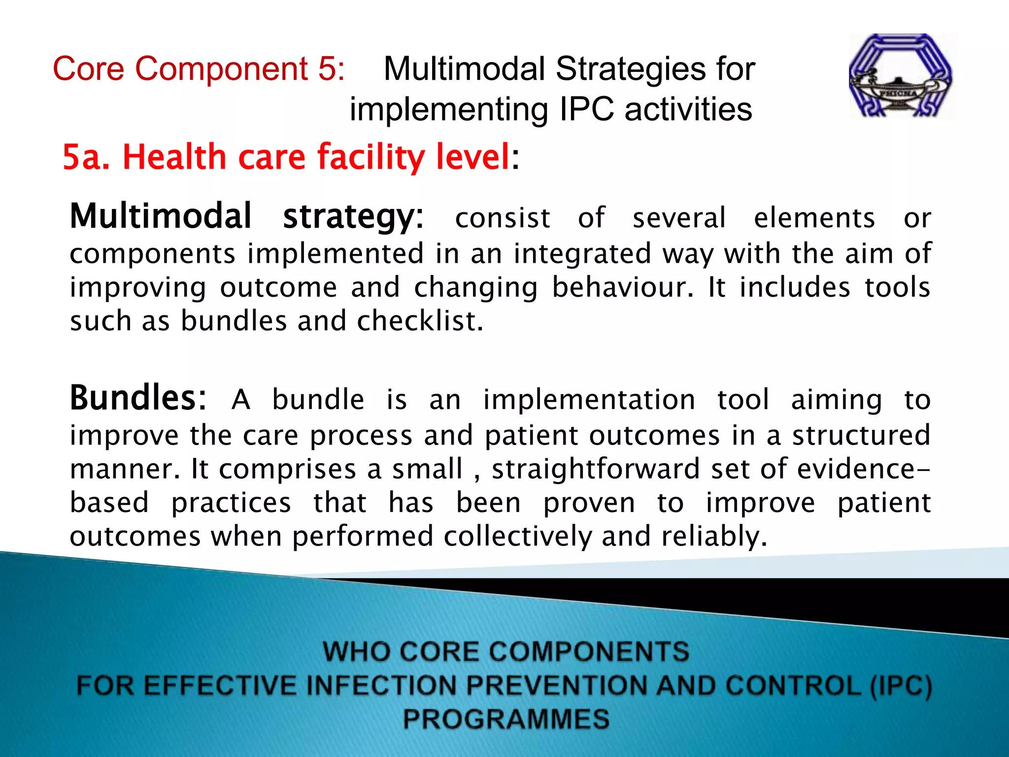 WHO Guidelines on Core Components of Infection Prevention and Control ...