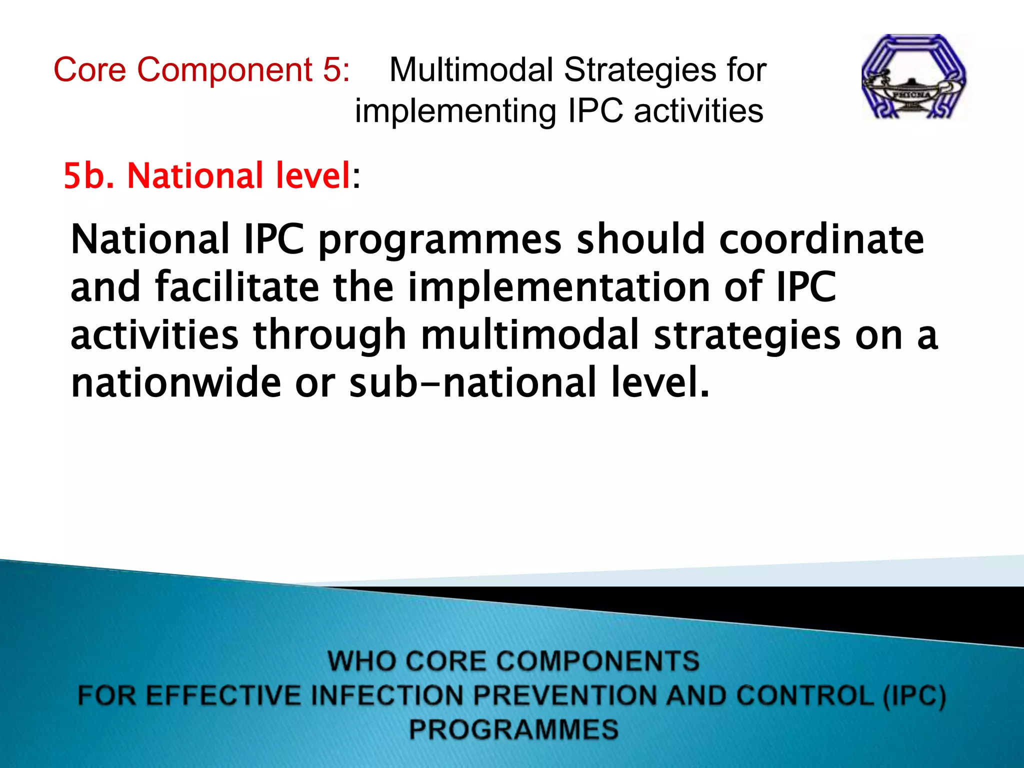 WHO Guidelines on Core Components of Infection Prevention and Control ...