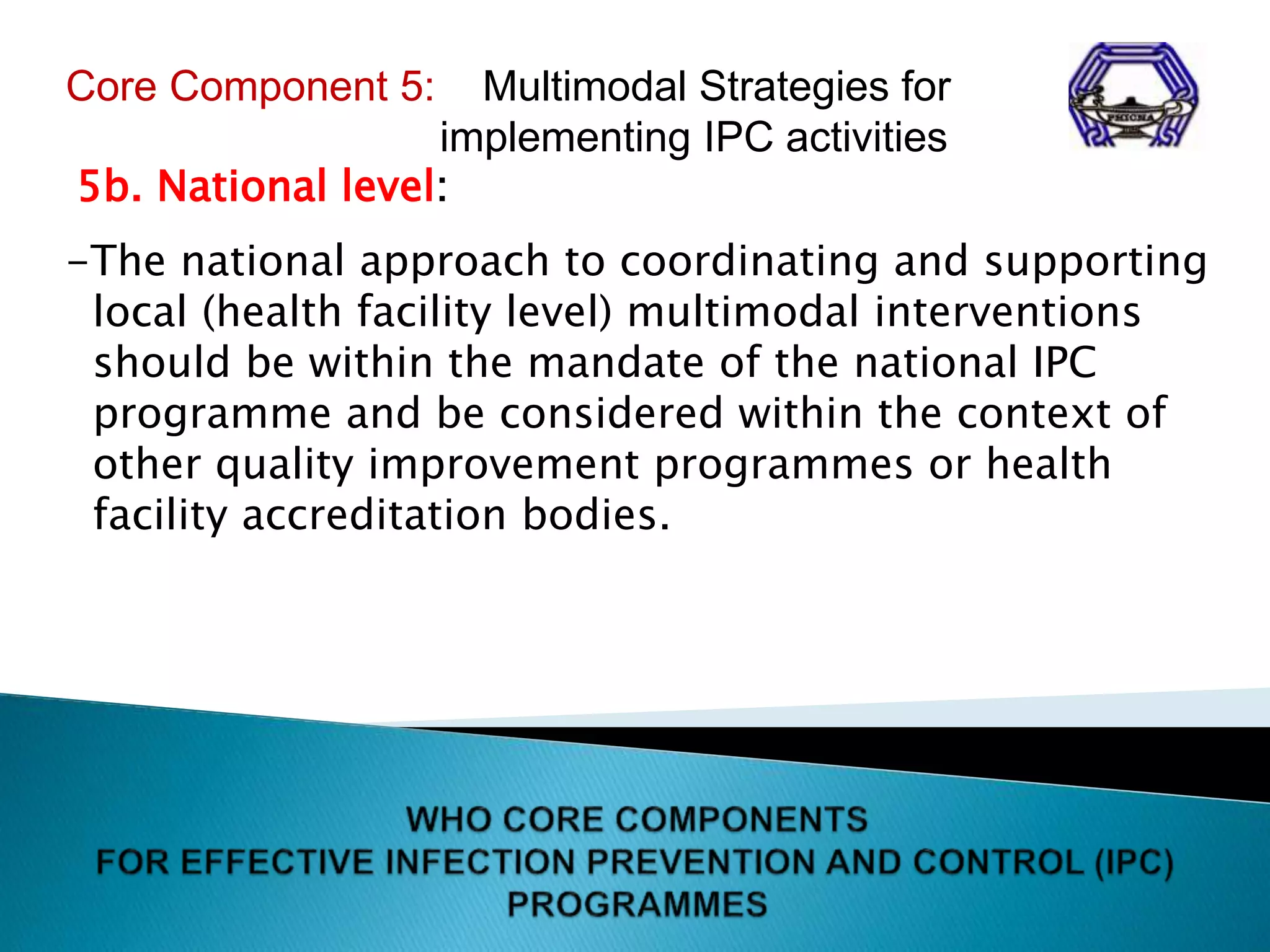 WHO Guidelines on Core Components of Infection Prevention and Control ...