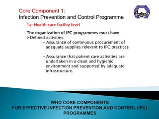 WHO Guidelines on Core Components of Infection Prevention and Control ...
